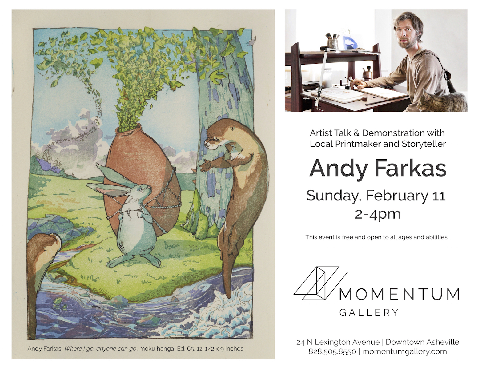 ARTIST TALK AND DEMONSTRATION WITH MASTER PRINTMAKER ANDY FARKAS ...