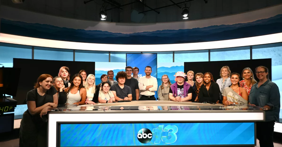 UNC Asheville Students Take Career Trek to WLOS News 13 - Asheville.com