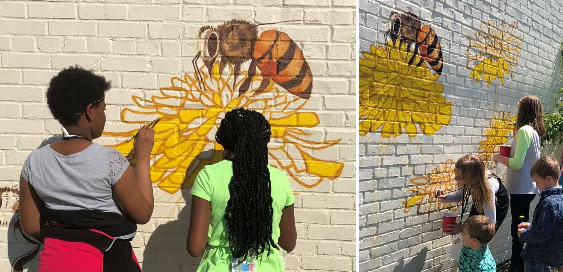 Hendersonville to Debut Finished Bee Mural - Hendersonville.com