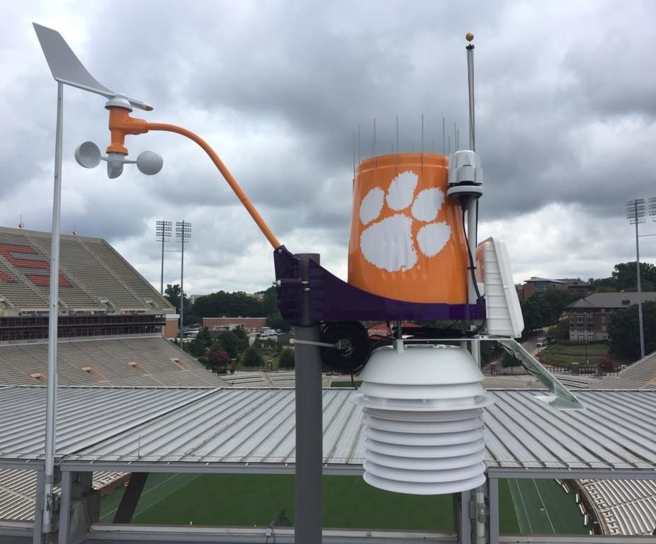 WeatherSTEM Donates Weather Station for Clemson Memorial Stadium ...