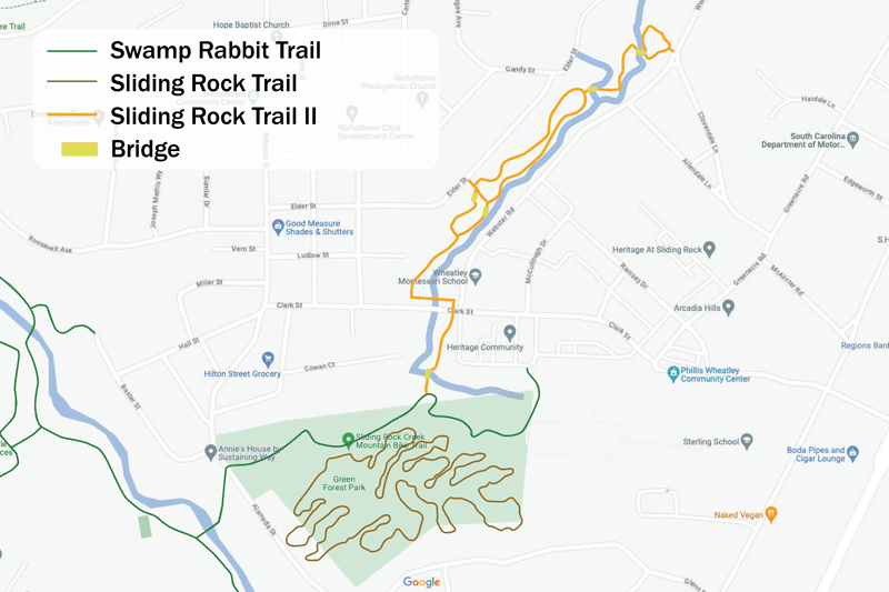 New Section of Sliding Rock Trail Opens - Greenville.com